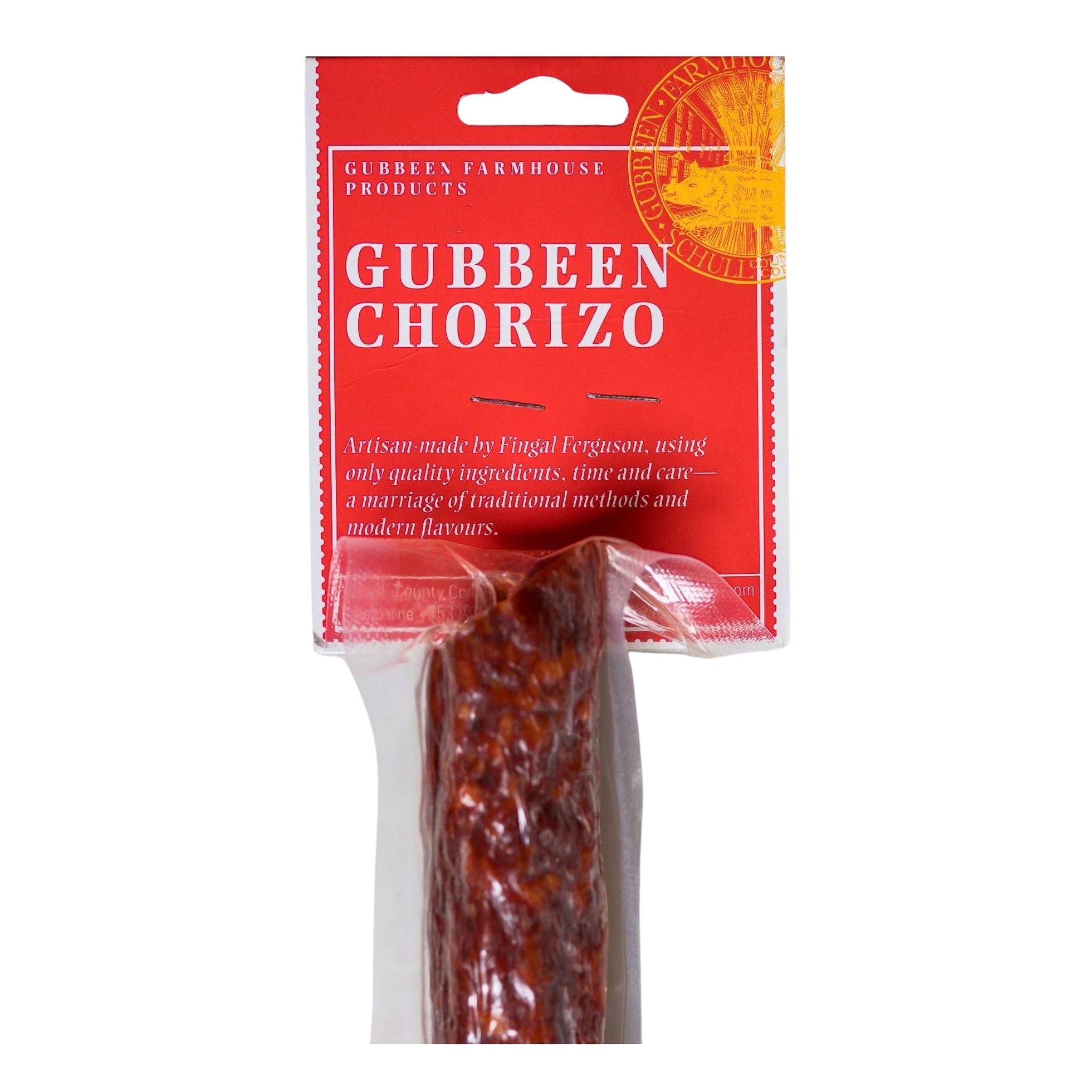 Gubbeen Smokehouse Chorizo 120g – Grape & Bean